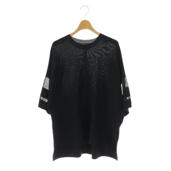 アドーア ADORE 24SS ドライタッチアセテートボーダーニットプルオーバー セーター 38 黒 ブラック /SS ■OS レディース【ブランド】アドーア ADORE【表記サイズ】38(M)【実寸サイズ】着丈：約67cm　ゆき丈：約47...