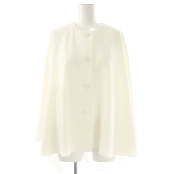 アドーア ADORE 24SS 2WAYダブルクロスジャケット ノーカラー 38 オフホワイト /DO ■OS レディース【ブランド】アドーア ADORE【表記サイズ】38【実寸サイズ】着丈：78cm　ゆき丈：70cm　裾幅：99cm　　【...