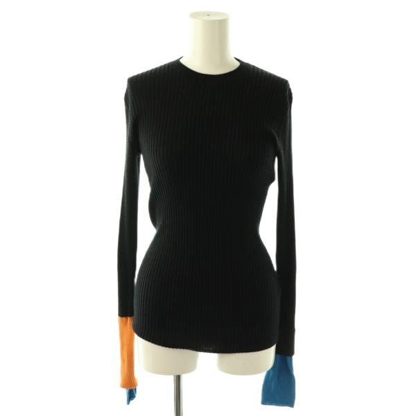 エンフォルド ENFOLD LAYERD RIB PULLOVER ニット セーター リブ 長袖 38 ブラック /HK ■OS レディース【ブランド】エンフォルド ENFOLD【表記サイズ】38【実寸サイズ】肩幅：27cm　身幅：30cm...