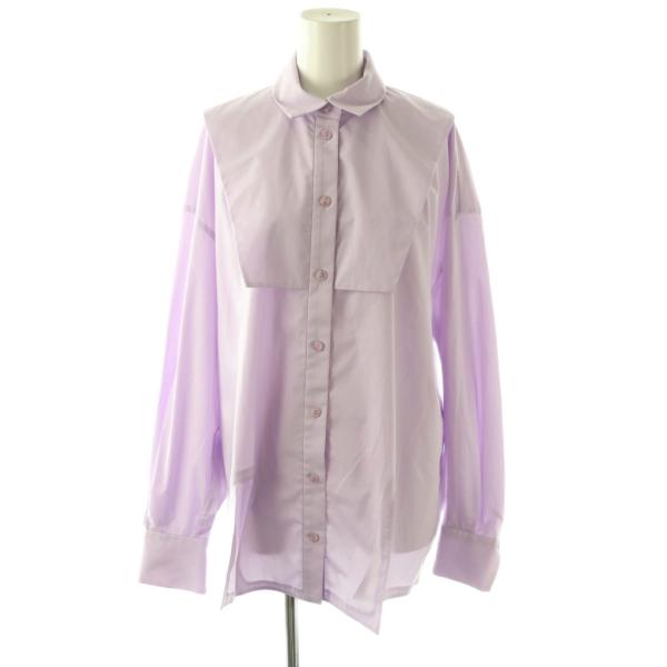 エンフォルド ENFOLD 25AW CHAIR SHIRT シャツ 長袖 38 ラベンダー /DO ■OS レディース【ブランド】エンフォルド ENFOLD【表記サイズ】38【実寸サイズ】肩幅：59cm　身幅：61cm　着丈：78cm　袖...