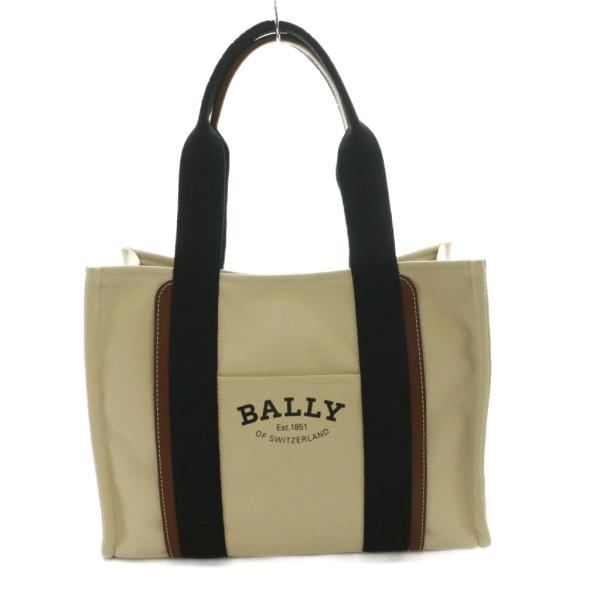 バリー BALLY ドライヴァリア DRYVALIA キャンバス トートバッグ ハンド アイボリー 茶 ブラウン /SS ■OS レディース【ブランド】バリー BALLY【実寸サイズ】持ち手の長さ：約49cm　ヨコ：約34cm　タテ：約26...