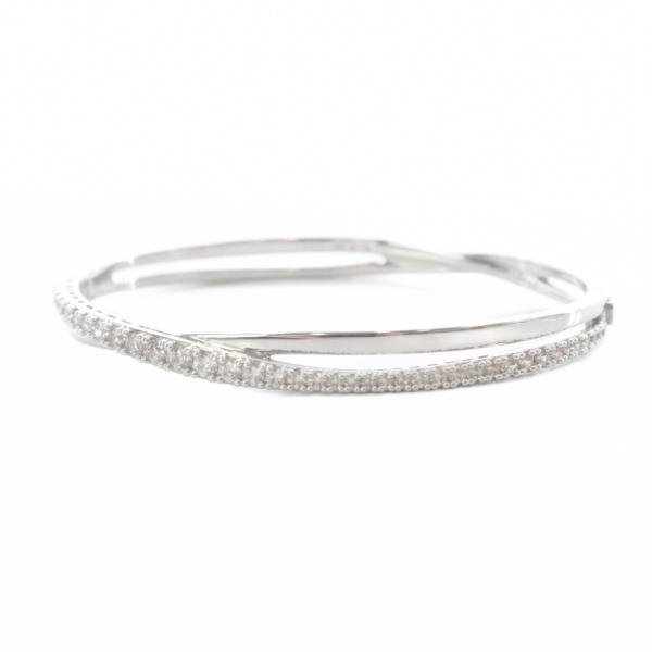 スワロフスキー SWAROVSKI Hyperbola Twist Rows ブレスレット シルバー色 /SR レディース【ブランド】スワロフスキー SWAROVSKI【表記サイズ】実寸サイズをご参照ください。【実寸サイズ】幅：0.4cm　...