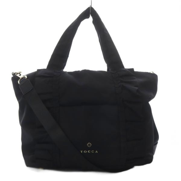 トッカ TOCCA FRILL A4 NYLONTOTE バッグ トートバッグ ショルダーバッグ 2way フリル ナイロン ブラック /YO11 レディース【ブランド】トッカ TOCCA【実寸サイズ】持ち手の長さ：43cm　ヨコ：31.5...
