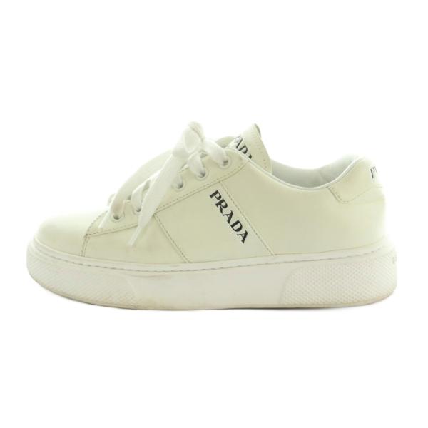 プラダ PRADA スニーカー シューズ 厚底 36.5 23.5cm 白 1E223M /MI ■OS レディース【ブランド】プラダ PRADA【表記サイズ】36.5 23.5cm【実寸サイズ】最大幅：9cm　アウトソール：27cm　　【...