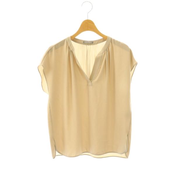 セオリーリュクス theory luxe 25SS Flow Litzy Blouse ブラウス プルオーバー S32 ベージュ /DO ■OS レディース【ブランド】セオリーリュクス theory luxe【表記サイズ】S32【実寸サイズ...