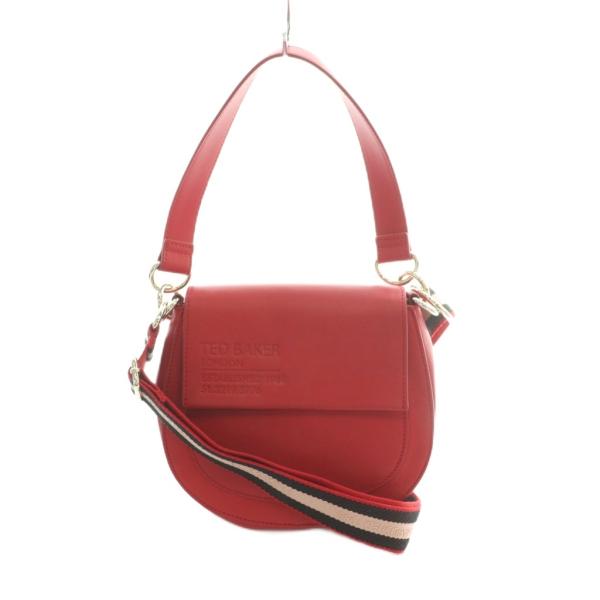 テッドベーカー TED BAKER DARCELL 2WAY クロスボディバッグ ショルダーバッグ ハンドバッグ レザー フラップ 赤 /MI ■OS レディース【ブランド】テッドベーカー TED BAKER【表記サイズ】表記なし【実寸サイ...