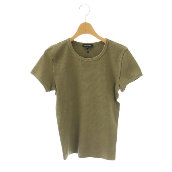 マークジェイコブス MARC JACOBS 24年 GRUNGE SHRUNKEN TEE Tシャツ リブカットソー M カーキ /CX ■OS レディース【ブランド】マークジェイコブス MARC JACOBS【表記サイズ】M【実寸サイズ】...