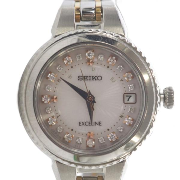 セイコー SEIKO DOLCE&amp;EXCELINE 腕時計 ソーラー 3針 シルバー色 SWCW081 /SR レディース【ブランド】セイコー SEIKO【表記サイズ】サイズなし（実寸サイズをご確認下さい）【実寸サイズ】バンド幅：0...