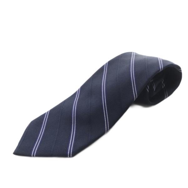 フェアファックス FAIRFAX ネクタイ ストライプ シルク ネイビー /YO27 ■SH メンズ【ブランド】フェアファックス FAIRFAX【実寸サイズ】大剣：9cm　全長：約148cm　　【素材】絹　【色】ネイビー【状態】使用によるス...