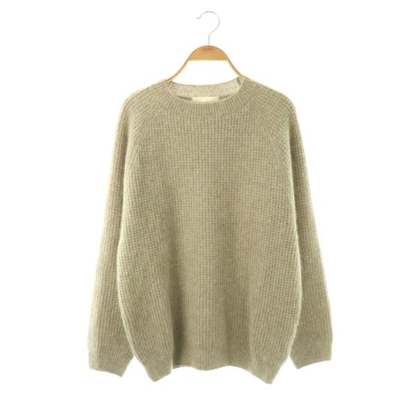 エヴァムエヴァ evam eva ool fox raglan ニット セーター 長袖 ライトグレー /DO ■OS メンズ【ブランド】エヴァムエヴァ evam eva【表記サイズ】表記なし【実寸サイズ】身幅：52cm　着丈：62.5cm　...