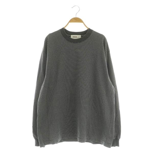 エブリワン everyone 23SS border long sleeve t-shirt ボーダーロンT 長袖Tシャツ M グレー /MY ■OS メンズ【表記サイズ】M【実寸サイズ】肩幅：50cm　身幅：58cm　着丈：70cm　袖丈...