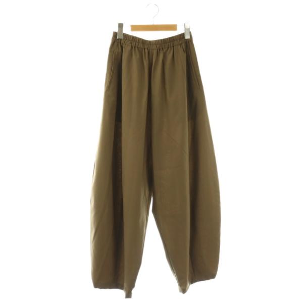 コンテ conte CON WO TORO HRM PT バルーンパンツ ワイドパンツ イージー 38 ブラウン /ES ■OS レディース【表記サイズ】38【実寸サイズ】ウエスト：64〜cm　もも幅：44cm　裾幅：23cm　股上：41c...