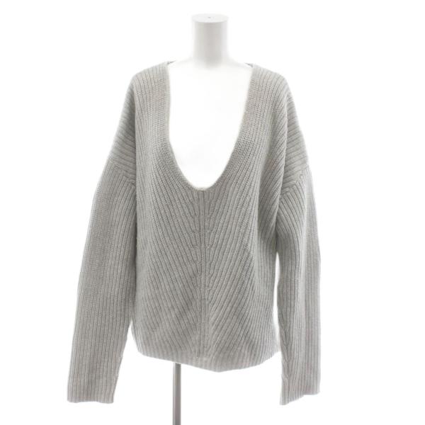 セオリー Theory DUANE KNIT コットンVネックニット セーター S グレー /AZ レディース【ブランド】セオリー Theory【表記サイズ】S【実寸サイズ】肩幅：66cm　身幅：61cm　着丈：55cm　袖丈：53cm　　...
