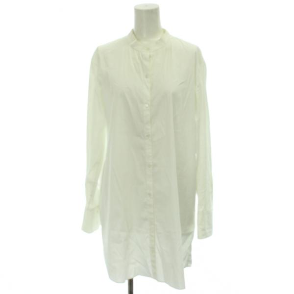セオリー Theory WEALTH STANDCOLLAR SHIRTS シャツ ブラウス S 白 ホワイト スタンドカラー 長袖 /AG ■OS レディース【ブランド】セオリー Theory【表記サイズ】S【実寸サイズ】肩幅：約41cm...