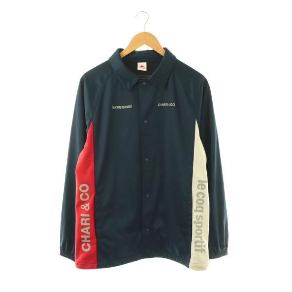 ルコックスポルティフ le coq sportif ×CHARI&amp;CO コーチジャケット ジャンパー 裏起毛 M 紺 マルチカラー /CX ■OS ■SH メンズ【ブランド】ルコックスポルティフ le coq sportif【表記サ...