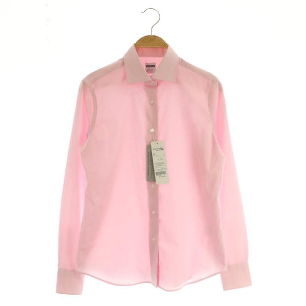 未使用品 メーカーズシャツ カマクラ MAKER'S SHIRT 鎌倉 MANHATTAN CLASSIC 長袖シャツ 38 ピンク /MY ■OS レディース【ブランド】メーカーズシャツ カマクラ MAKER'S SHIRT 鎌倉【表記サ...
