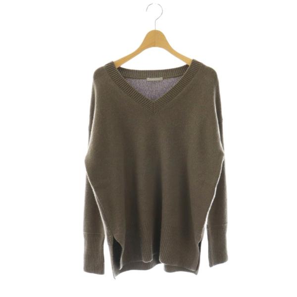 セオリーリュクス theory luxe CASHMERE SONA Vネックニット セーター 長袖 カシミヤ 38チャコール /NR ■OS ■SH レディース【ブランド】セオリーリュクス theory luxe【表記サイズ】38【実寸サ...