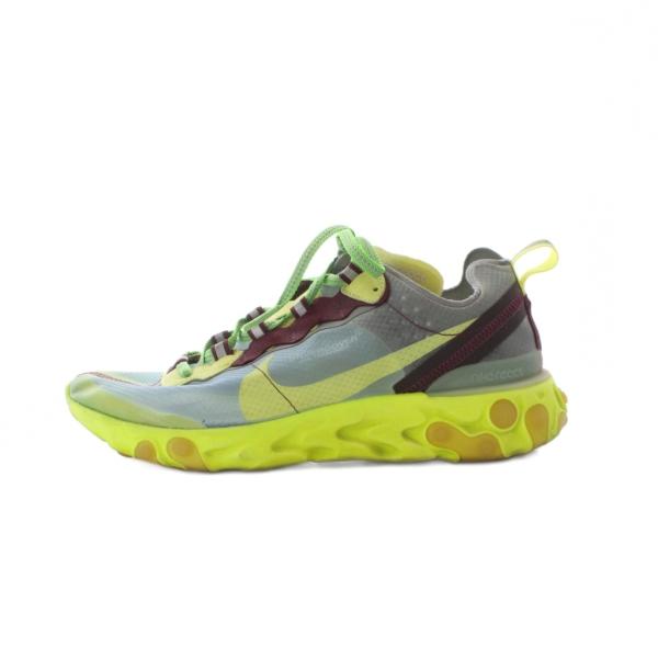 アンダーカバー × Nike React Element 87スニーカー スニーカー 24.5cm 黄色 水色 黄緑 半透明アッパー 厚底 波状ソール BQ2718-400【ブランド】アンダーカバー UNDERCOVER【表記サイズ】24....