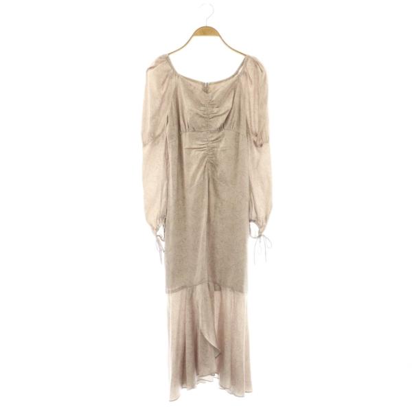 ハーリップトゥ Her lip to Rosa Ruched Satin Dress ワンピース ロング S ピンク /DF ■OS レディース【ブランド】ハーリップトゥ Her lip to【表記サイズ】S【実寸サイズ】身幅：38cm　着...