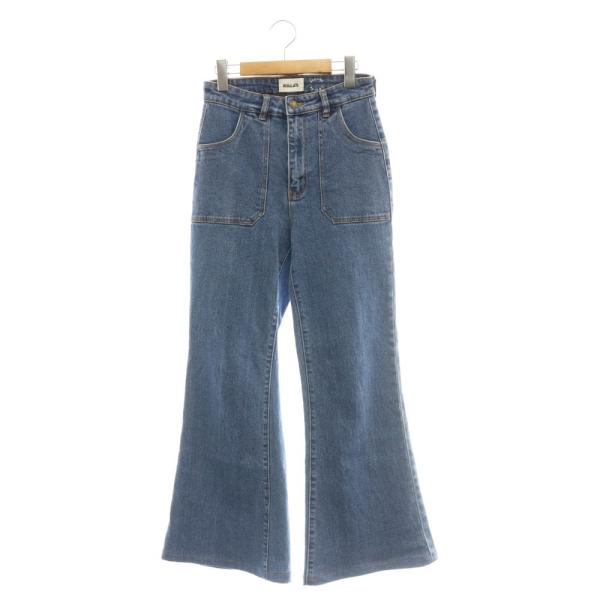 ローラス ROLLA'S EASTCOAST FLARE DENIMフレアデニムパンツ ジーンズ 26 ブルー /CX ■OS レディース【表記サイズ】26【実寸サイズ】ウエスト：66cm　もも幅：24cm　裾幅：30cm　股上：28cm　...