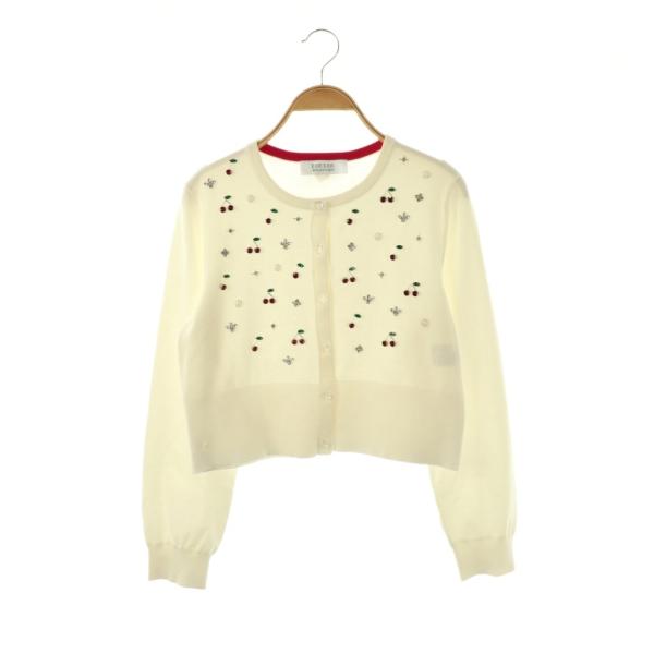 ルルウィルビー Loulou Willoughby 26SS CHERRYビジューカーディガン ニット 長袖 2 ホワイト /HK ■OS ■SH レディース【ブランド】ルルウィルビー Loulou Willoughby【表記サイズ】2【実...