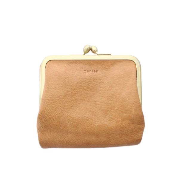 ゲンテン genten アンティーコ Antico リバティ LIBERTY Wallet with Clasp 財布 二つ折り がま口 キャメル ■SH /RI ■OS レディース【ブランド】ゲンテン genten【実寸サイズ】ヨコ：11...