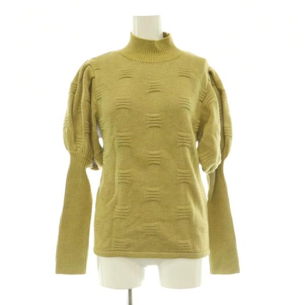 アメリヴィンテージ Ameri VINTAGE SHRINK PUFF SLEEVE KNIT TOP シュリンクパフスリーブニットトップ セーター ウール F カーキ 長袖【ブランド】アメリヴィンテージ Ameri VINTAGE【表記サ...