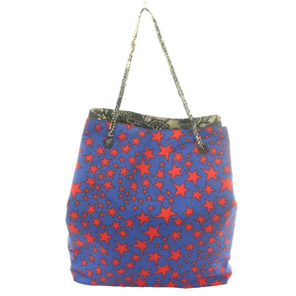 マークジェイコブス MARC JACOBS トートバッグ ハンド ナイロン 星柄 ドット柄 マルチカラー 青 ブルー 赤 レッド /SS ■OS レディース【ブランド】マークジェイコブス MARC JACOBS【実寸サイズ】持ち手の長さ：約...