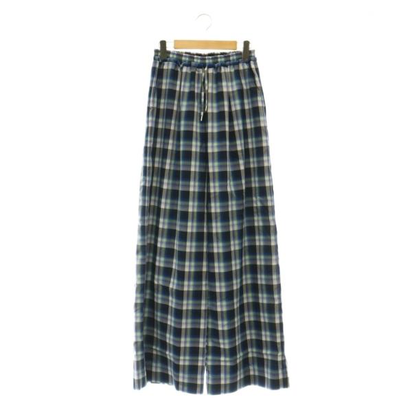 メゾンスペシャル MAISON SPECIAL 26SS Multi-Color Easy Check Pants ワイドパンツ イージー チェック ハイウエスト 38 ブルー【ブランド】メゾンスペシャル MAISON SPECIAL【表記...