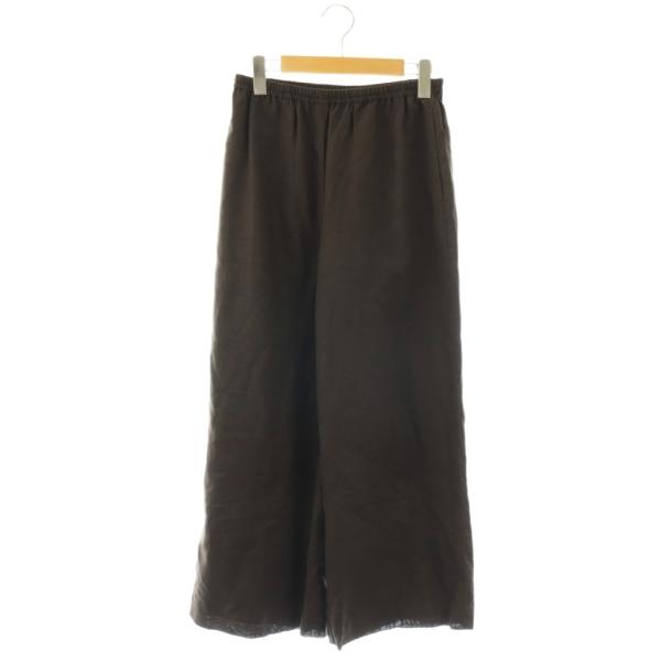 ドゥーズィエムクラス DEUXIEME CLASSE エブリデイアイライク EVERYDAY I LIKE 25AW Cotton Linen Relax パンツ ワイド イージー リネン混 36 ダークブラウン【ブランド】ドゥーズィエムク...