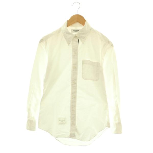 トムブラウン THOM BROWNE オックスフォードBDシャツ 長袖 2 白 ホワイト /SY ■OS ■SH メンズ【ブランド】トムブラウン THOM BROWNE【表記サイズ】2【実寸サイズ】肩幅：39cm　身幅：46.5cm　着丈：...