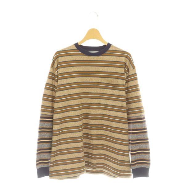 フィーニー PHEENY  25AW MULTI BORDER LAYERED L/S ロングスリーブTシャツ ボーダー カットソー 長袖 F ブラウン /HK ■OS ■SH メンズ【ブランド】フィーニー PHEENY 【表記サイズ】F【...