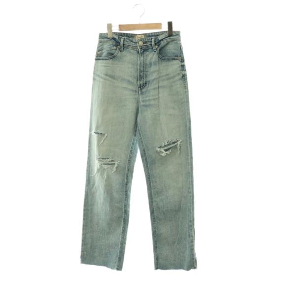 ヤヌーク YANUK LEA BOYS STRAIGHT DMF デニムパンツ ジーンズ ストレート ダメージ加工 カットオフ 26 ライトブルー /CX ■OS ■SH レディース【ブランド】ヤヌーク YANUK【表記サイズ】26【実寸サ...