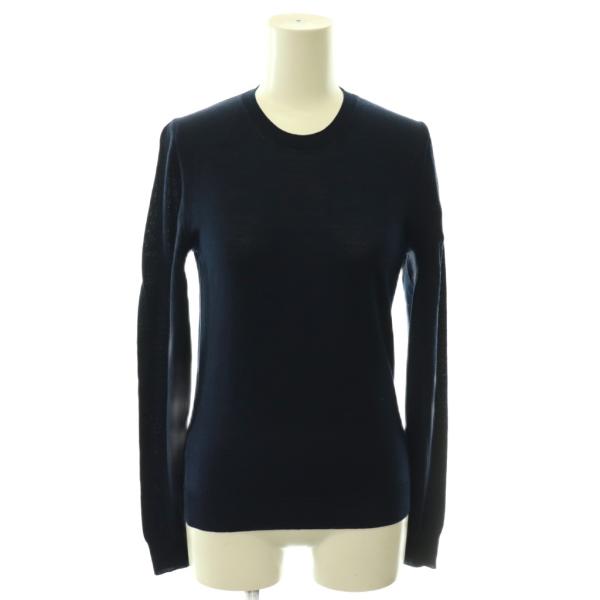 プラダ PRADA クルーネックニット セーター プルオーバー ウール 38 ネイビー P24CON /CX ■OS ■AD レディース【ブランド】プラダ PRADA【表記サイズ】38【実寸サイズ】肩幅：30cm　身幅：37cm　着丈：54...