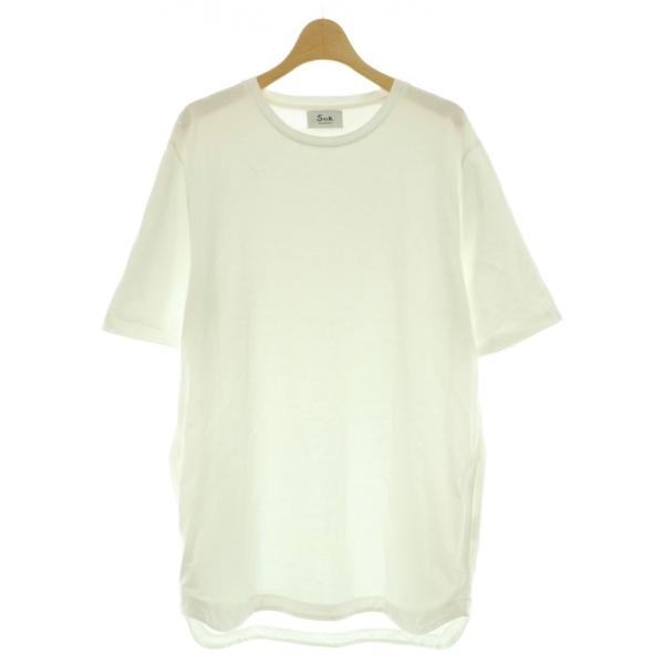 スティア STIR Tシャツ 4 白 ホワイト 無地 クルーネック 半袖 /BB ■SH メンズ【表記サイズ】4【実寸サイズ】肩幅：44.5cm　身幅：50cm　着丈：75cm　袖丈：25.5cm　　【素材】綿【色】白 ホワイト【状態】使用...