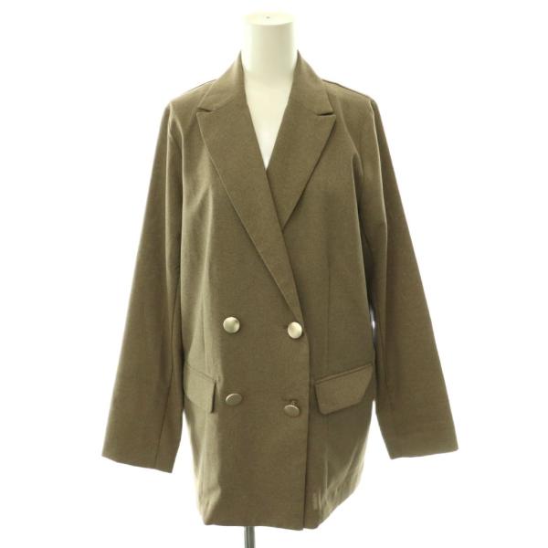 N.Natural Beauty Basic N.ナチュラルビューティーベーシック マットウースストレッチテーラードジャケット ダブル M ベージュ /HK ■OS レディース【ブランド】N.Natural Beauty Basic N.ナ...