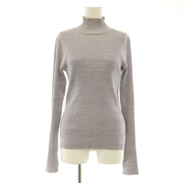 オーラリー AURALEE ロンハーマン別注 GIZA RIB TURTLENECK TOP タートルネックカットソー リブニット 長袖 1 ラベンダー【ブランド】オーラリー AURALEE【表記サイズ】1【実寸サイズ】肩幅：35cm　身幅...