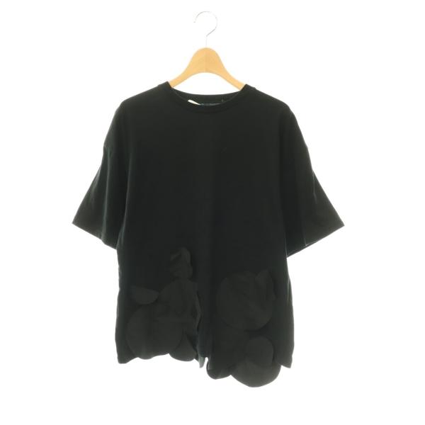 エンフォルド ENFOLD 25SS CIRCLE-HEM T-SHIRT Tシャツ カットソー 38 ブラック /CX ■OS レディース【ブランド】エンフォルド ENFOLD【表記サイズ】38【実寸サイズ】肩幅：52cm　身幅：50cm...