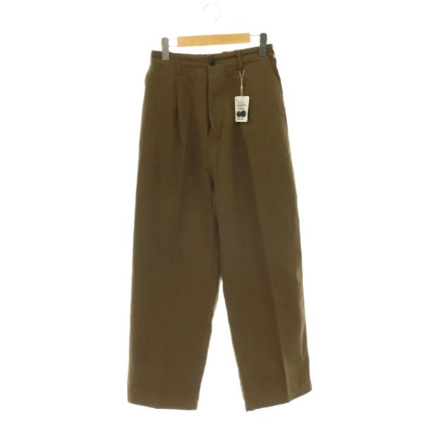 未使用品 フリークスストア FREAKS STORE MACOBER フレンチワークパンツ タック テーパード M カーキ /HS ■OS レディース【ブランド】フリークスストア FREAKS STORE【表記サイズ】M【実寸サイズ】ウエス...