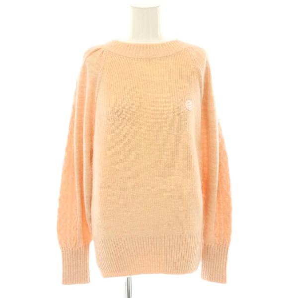 ボーダーズアットバルコニー BORDERS at BALCONY CABLE MOHAIR SWEATER セーター ニット プルオーバー シルク混 36 ピンク /CX ■OS レディース【ブランド】ボーダーズアットバルコニー BORDE...