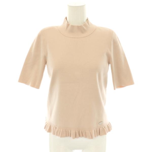 フォクシー FOXEY Knit Top Romy ニット セーター プルオーバー フリル 38 スモークピンク /CX ■OS レディース【ブランド】フォクシー FOXEY【表記サイズ】38【実寸サイズ】肩幅：31cm　身幅：38cm　着...