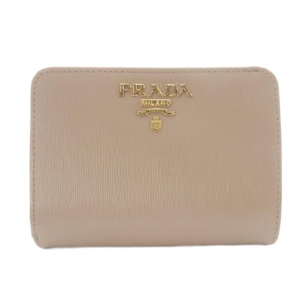 プラダ PRADA サフィアーノ 二つ折り財布 レザー ベージュ 1ML018 /SR ■OH レディース【ブランド】プラダ PRADA【表記サイズ】サイズなし（実寸サイズをご確認下さい）【実寸サイズ】ヨコ：12cm　タテ：8.5cm　マチ...