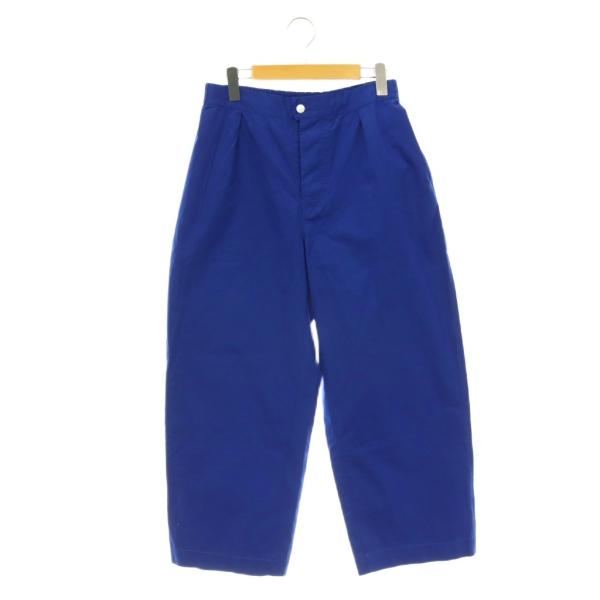 ダル Dhal コットンタックパンツ ワイド S ブルー /HK ■OS レディース【表記サイズ】S【実寸サイズ】ウエスト：72cm　もも幅：31cm　裾幅：25cm　股上：31cm　股下：66cm　　【素材】綿【色】ブルー【状態】使用感が...