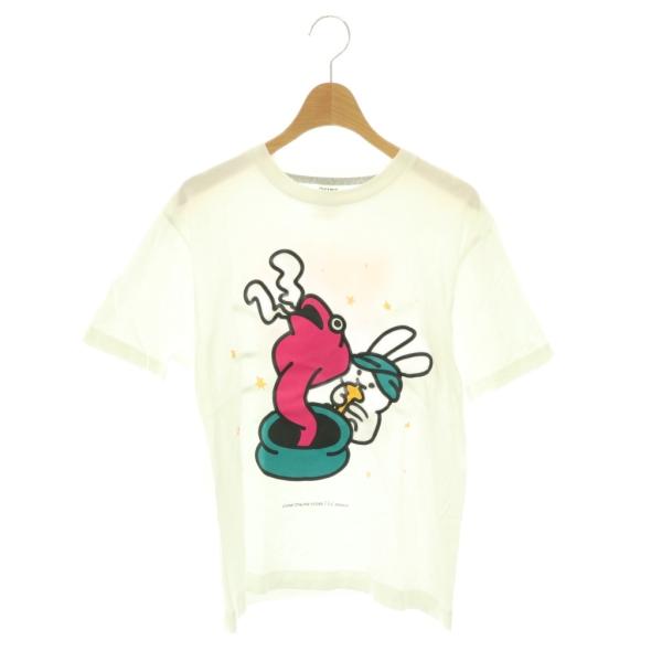 キューン CUNE OS 13th Anniv. T-SHIRTS 13星座のへびつかい座 Tシャツ クルーネック プリント 半袖 S 白 /HS ■OS ■SH メンズ【ブランド】キューン CUNE【表記サイズ】S【実寸サイズ】肩幅：43...