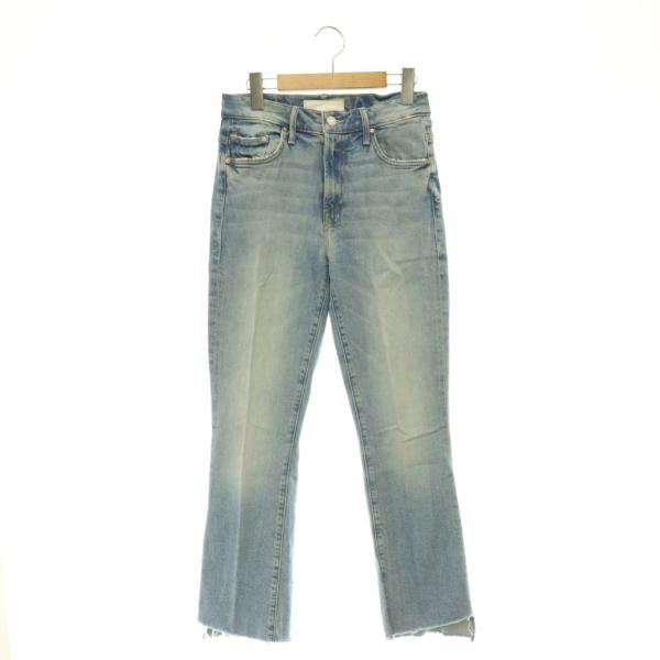 マザー mother THE INSIDER CROP STEP デニムパンツ ジーンズ ソフトブーツカット ダメージ加工 25 ライトブルー /ES ■OS レディース【ブランド】マザー mother【表記サイズ】25【実寸サイズ】ウエス...
