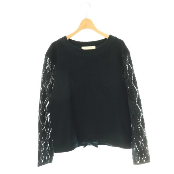 シーバイクロエ SEE BY CHLOE カットソー 袖切替 リボン 長袖 S 紺 ネイビー /HS ■OS レディース【ブランド】シーバイクロエ SEE BY CHLOE【表記サイズ】S【実寸サイズ】肩幅：47cm　身幅：46.5cm　着...
