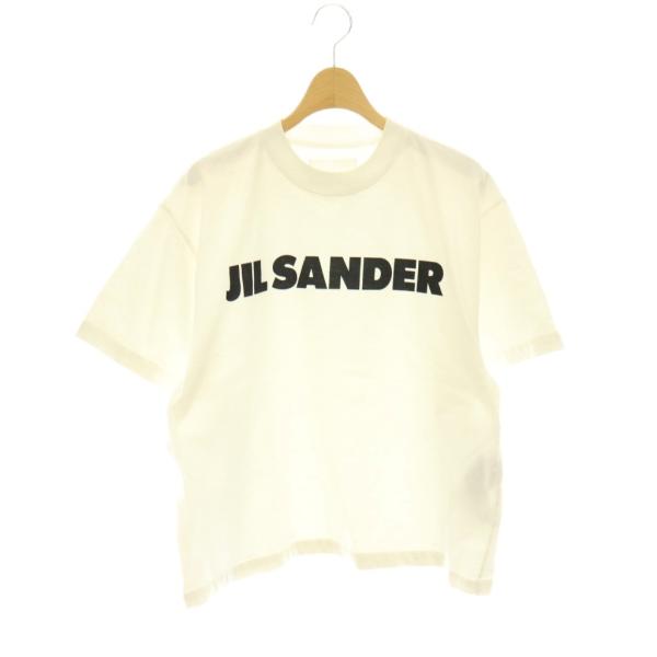 ジルサンダー JIL SANDER ロゴTシャツ クルーネック 半袖 S 白 ホワイト JSPS707050 /HS ■OS レディース【ブランド】ジルサンダー JIL SANDER【表記サイズ】S【実寸サイズ】肩幅：49cm　身幅：54c...