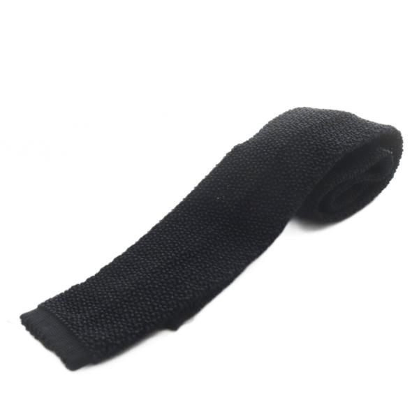 アスコット ASCOT ネクタイ ニットタイ シルク ブラック /YO4 ■AD メンズ【実寸サイズ】大剣：5.5cm　全長：約147cm　　【素材】絹【色】ブラック【状態】使用によるスレがありますが、その他に目立ったダメージはなく、問題な...