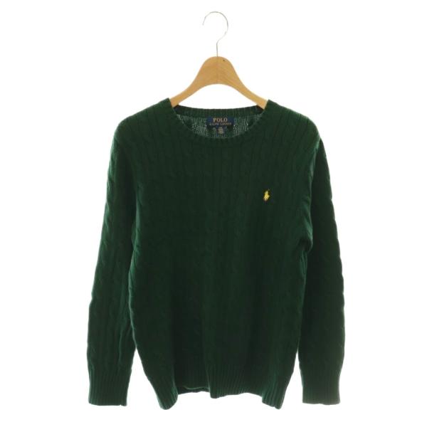 ポロ ラルフローレン POLO RALPH LAUREN 刺繍 ケーブルニット セーター コットン 長袖 L/G 緑 /HS ■OS キッズ【ブランド】ポロ ラルフローレン POLO RALPH LAUREN【表記サイズ】L/G (14.1...