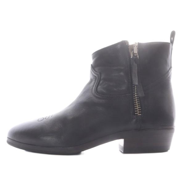 ゴールデングース GOLDEN GOOSE サイドジップ ウエスタン ショートブーツ レザー 37 黒 ブラック /SR レディース【ブランド】ゴールデングース GOLDEN GOOSE【表記サイズ】37【実寸サイズ】筒周り：30cm　筒高...